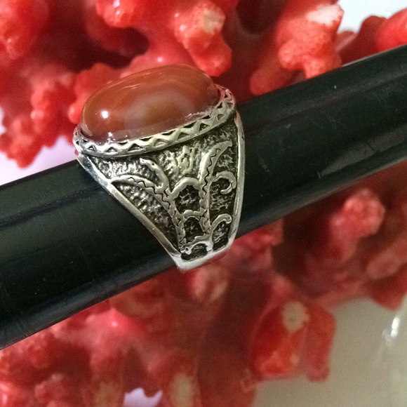 Vintage | Jewelry | Vintage Agate Ring | Poshmark